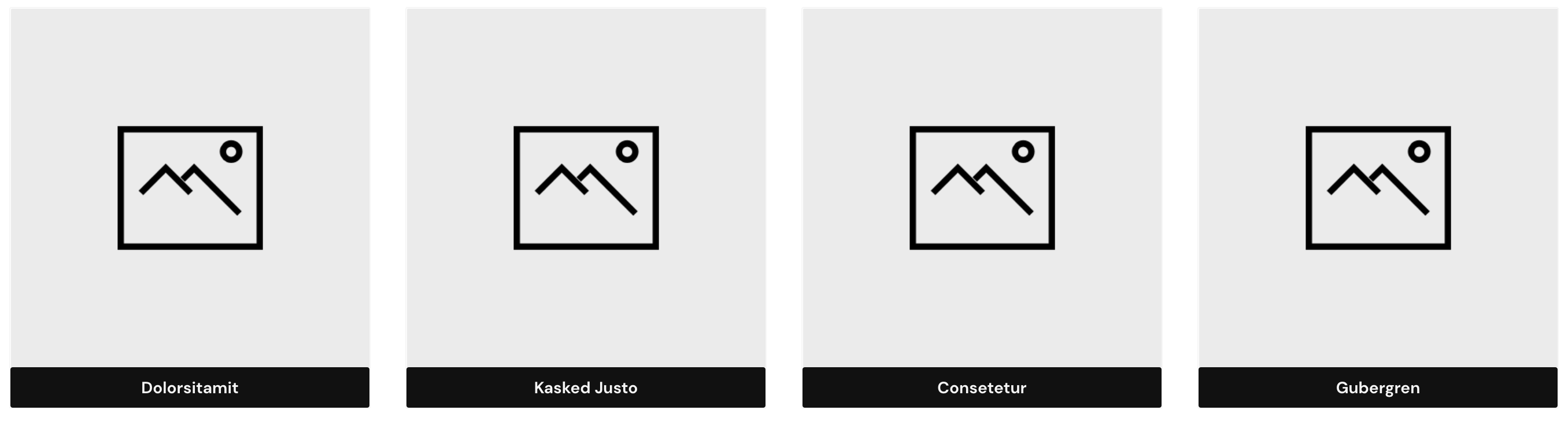 Beliebte Kategorien als 4er Kachel mit Animation